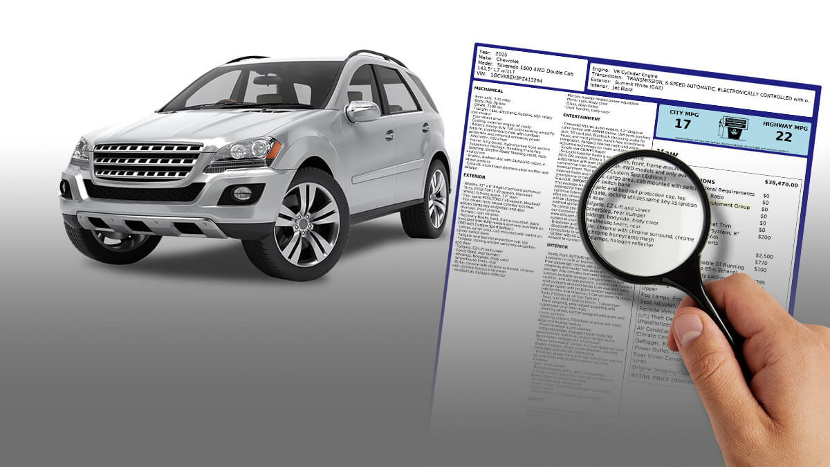 How to Read and Retrieve Automotive Window Stickers by VIN - ClearVin Blog